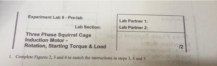 Solved Lab Partner 1: Lab Partner 2: Experiment Lab 9 - | Chegg.com Solved Lab Partner 1: Lab Partner 2: Experiment Lab 9 - | Chegg.com