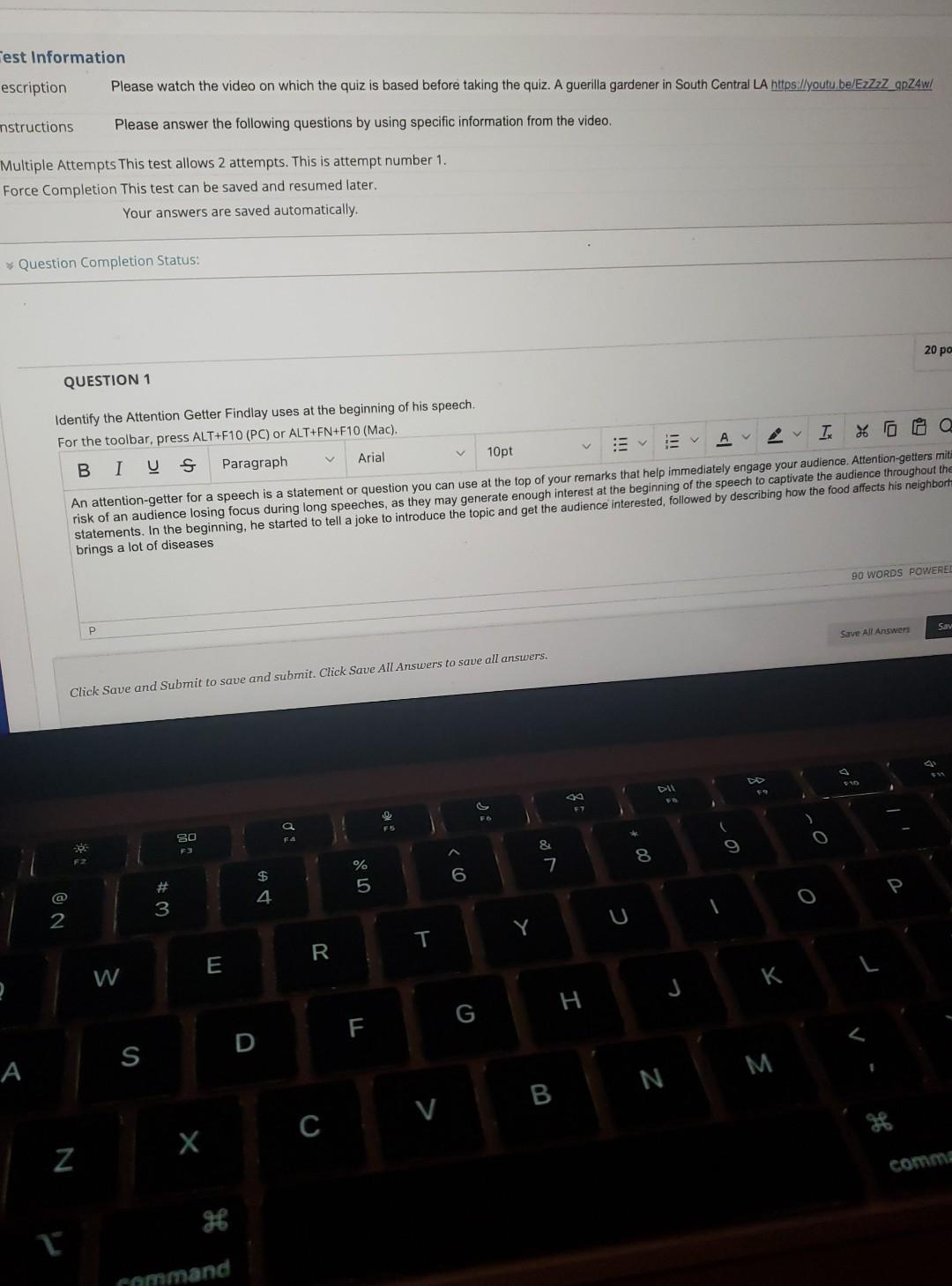 est Information escription instructions Please answer | Chegg.com