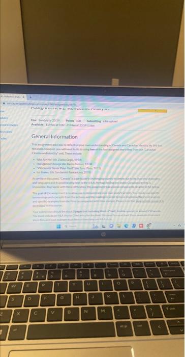 General Information Detailed Assignment Instructions | Chegg.com