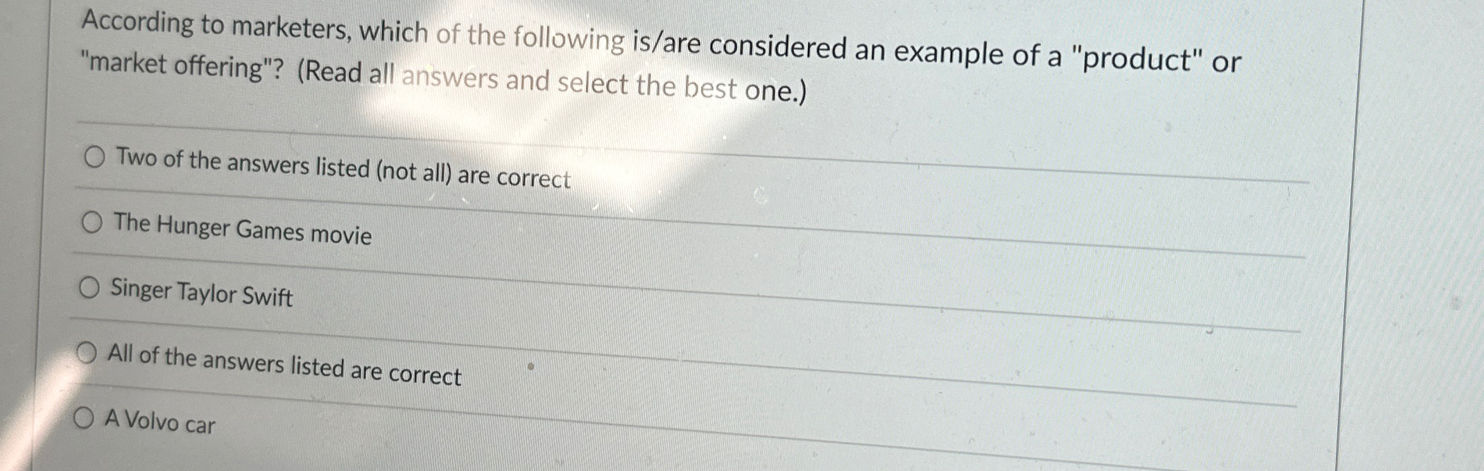 Solved According to marketers, which of the following is/are | Chegg.com