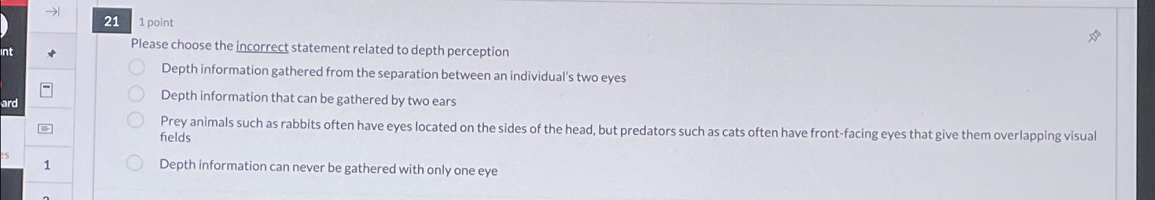 Solved 211 ﻿pointPlease choose the incorrect statement | Chegg.com