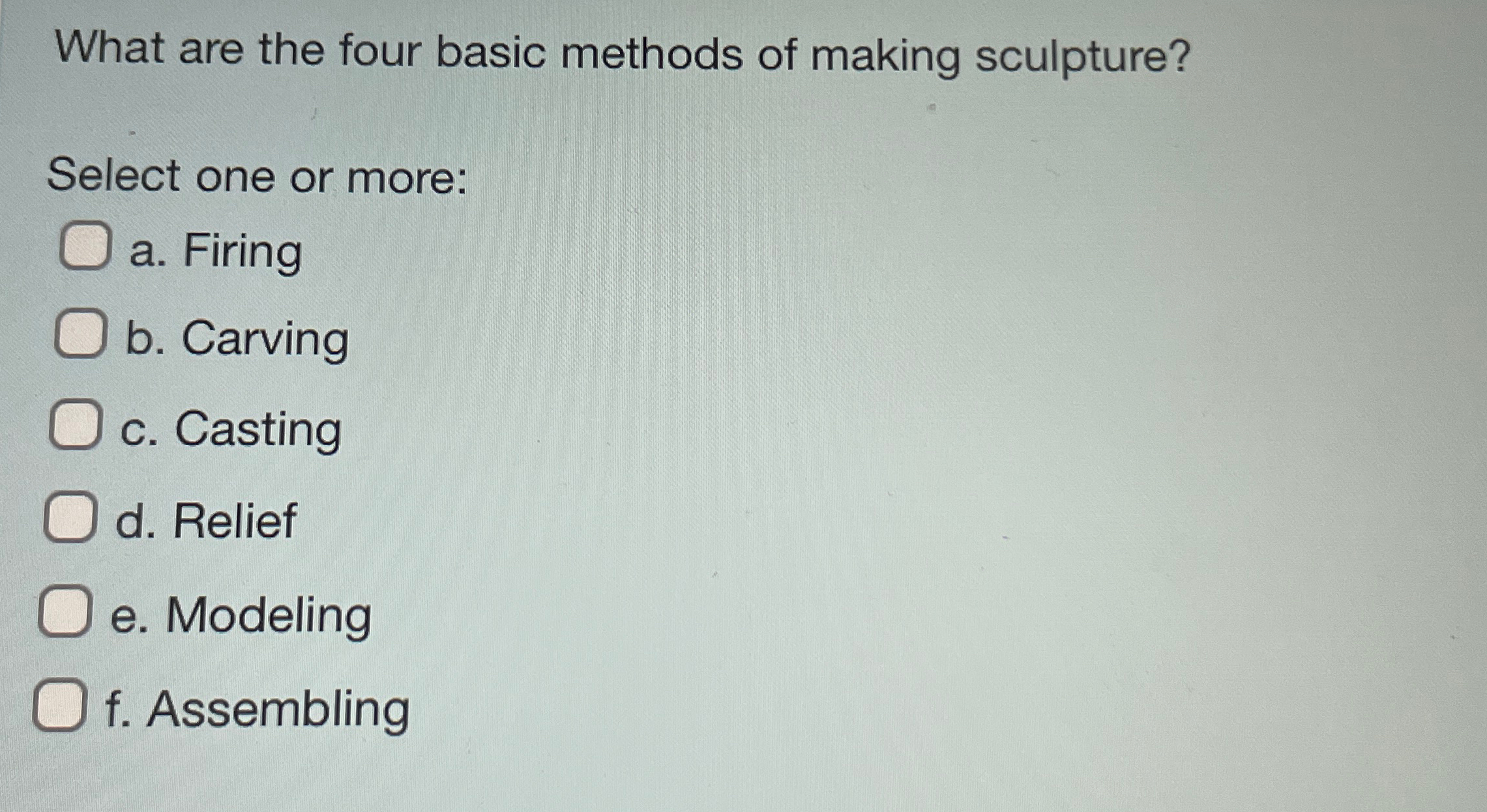 Solved What are the four basic methods of making | Chegg.com