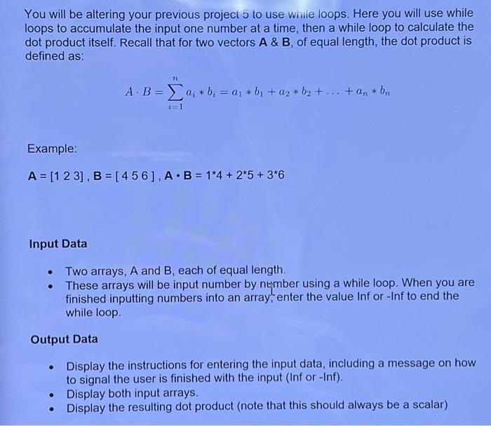 Solved You will be altering your previous project 5 to use | Chegg.com