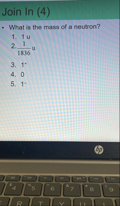 Solved Join ln(4)-What is the mass of a neutron?1 | Chegg.com
