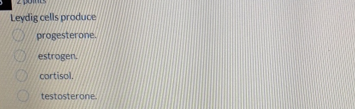 Solved Leydig cells | Chegg.com