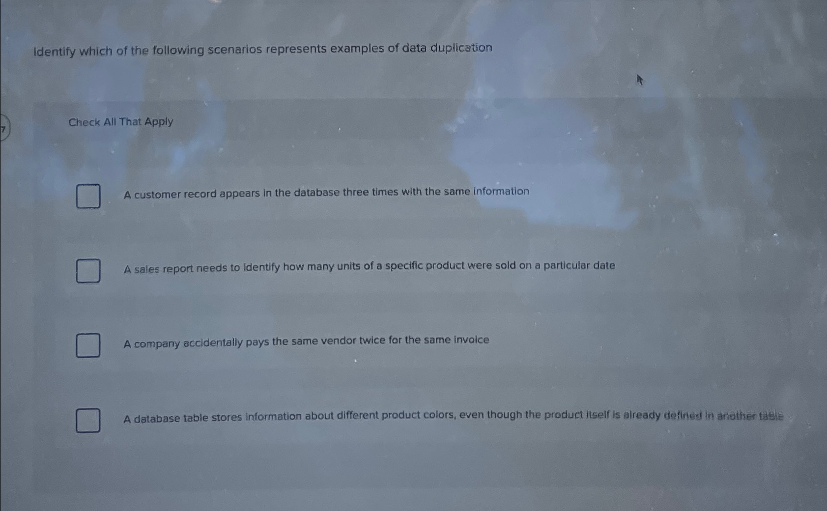 Solved Identify which of the following scenarios represents | Chegg.com