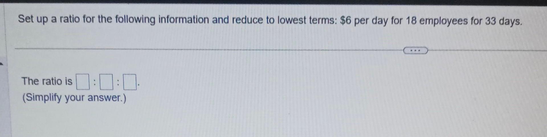 Solved Set up a ratio for the following information and | Chegg.com