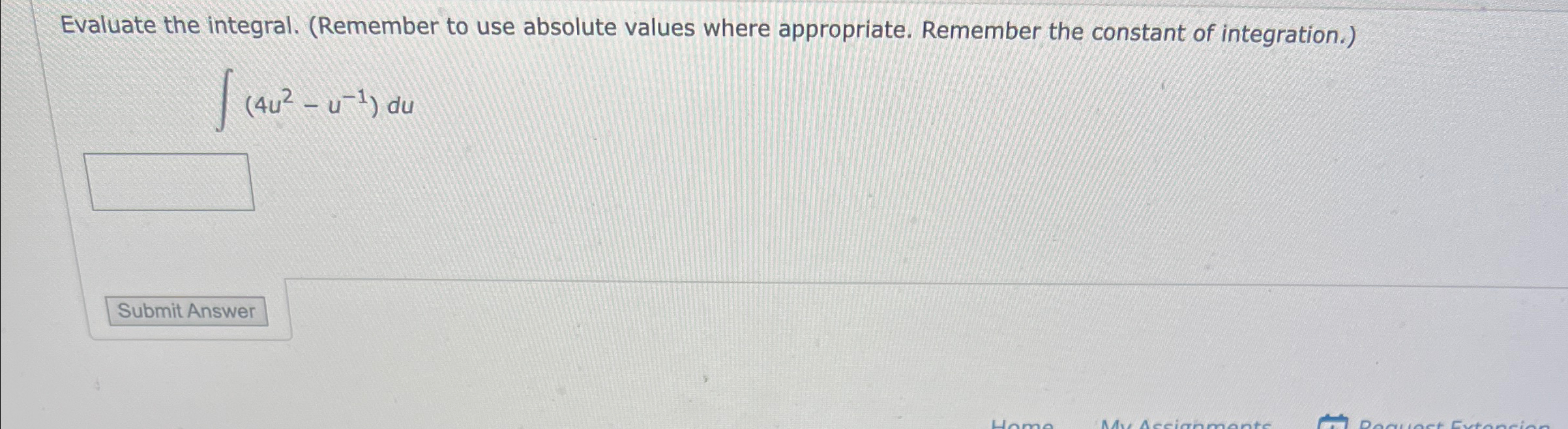 Solved Evaluate the integral. (Remember to use absolute | Chegg.com