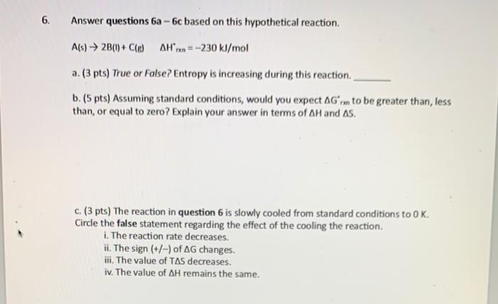 Solved 6. Answer questions 6a - 6c based on this | Chegg.com