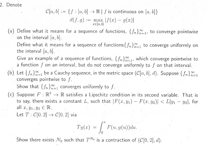 Solved DenoteC[a,b]:={f:[a,b]→R|f is ﻿continuous | Chegg.com
