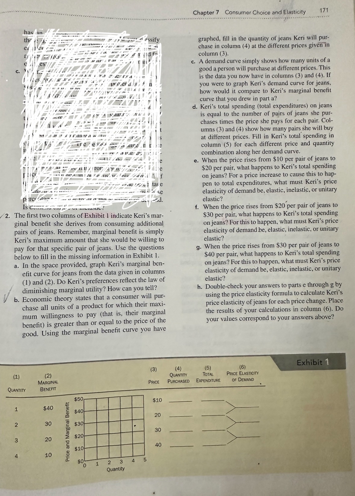 Solved Capítulo 7 ﻿Elección y elasticidad del consumidor | Chegg.com