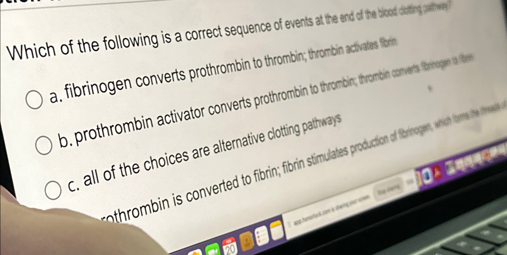 Solved Which of the following is a correct sequence of | Chegg.com