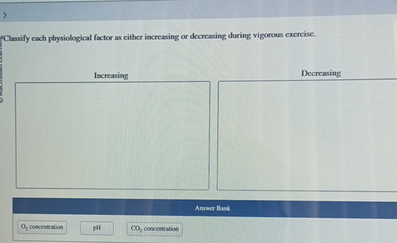 Solved Classify each physiological factor as either | Chegg.com