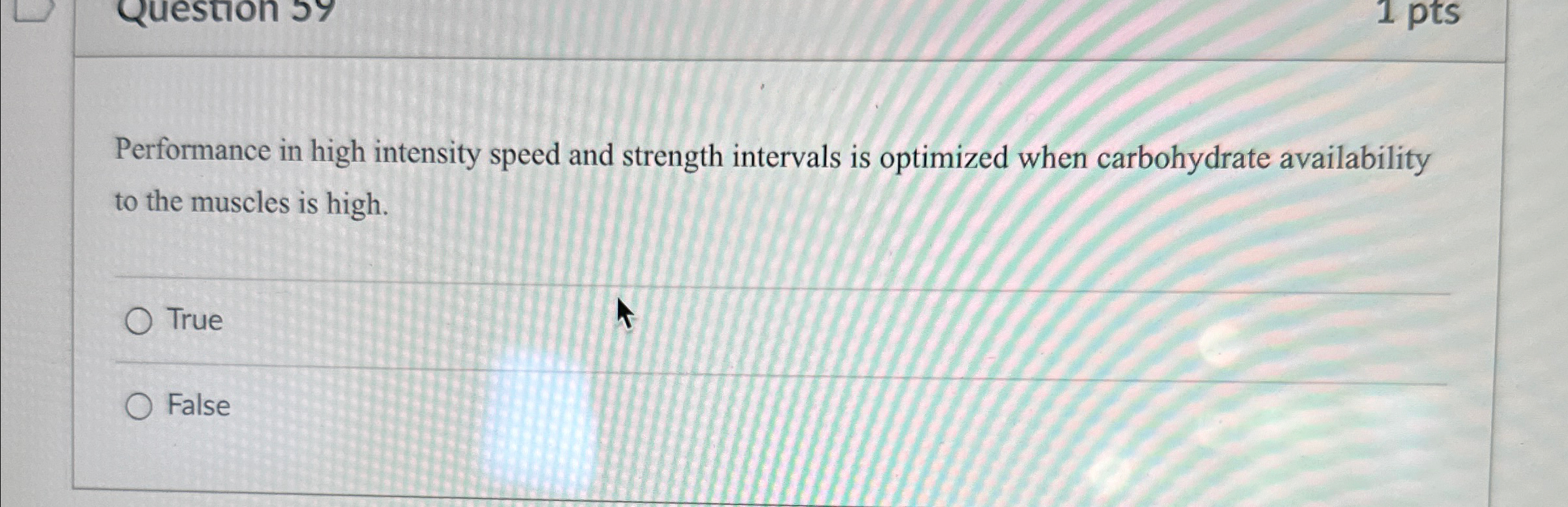 Solved Performance in high intensity speed and strength | Chegg.com