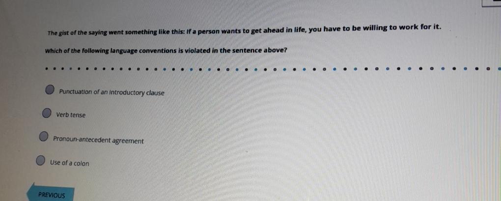 Solved The gist of the saying went something like this: If a | Chegg.com