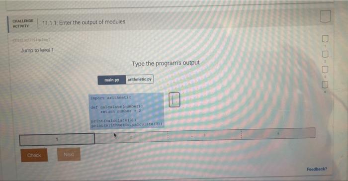 Solved import arithmeticdef calculate (number) :return | Chegg.com