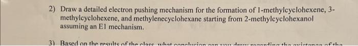 Solved Draw a detailed electron pushing mechanism for the | Chegg.com