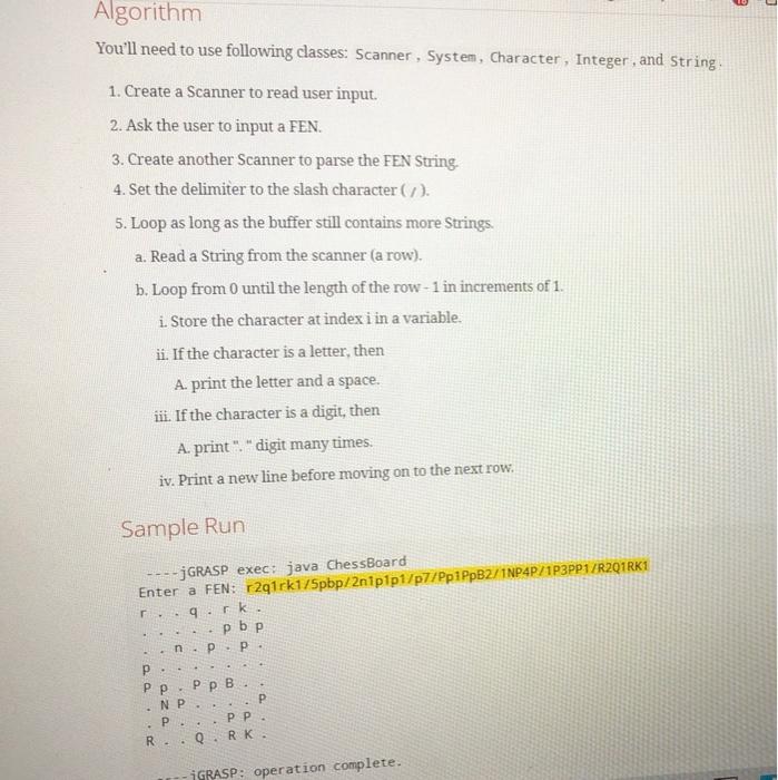 Solved FEN is a notation for representing the location of | Chegg.com