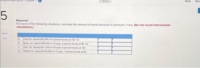 Solved Required For each of the following situations, | Chegg.com