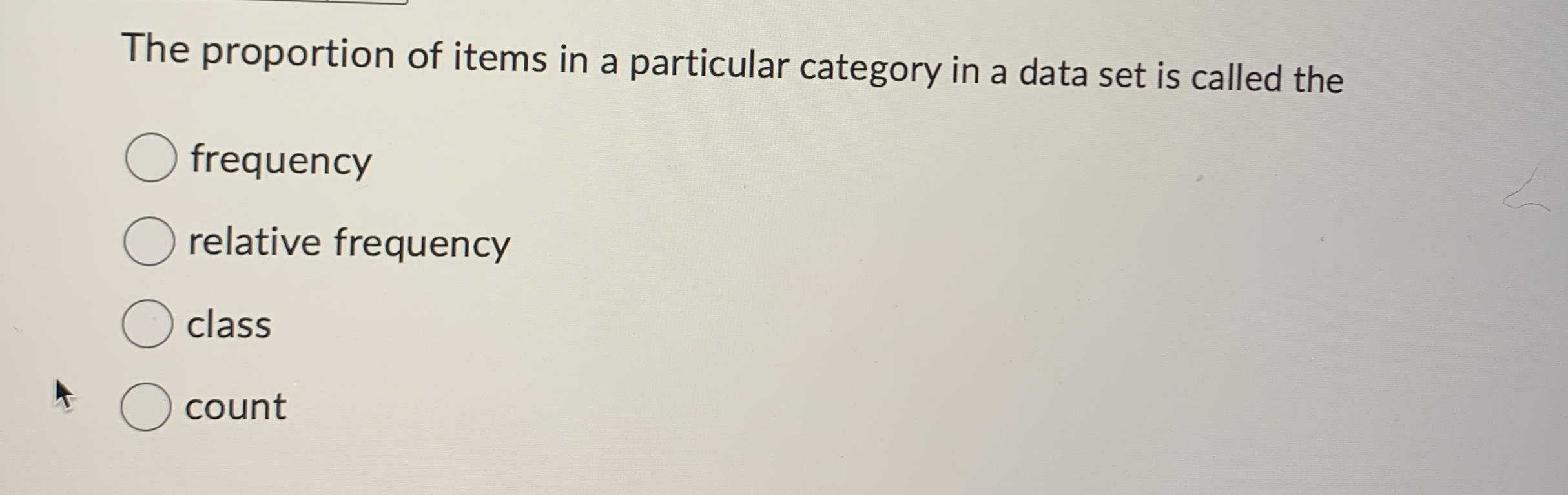 Solved The proportion of items in a particular category in a | Chegg.com