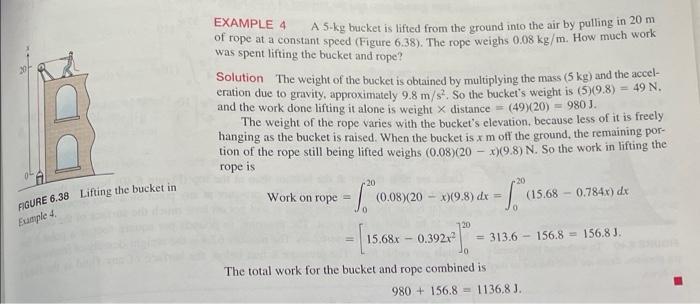 Solved 13. 13. Leaky bucket Assume the bucket in Example 4 | Chegg.com