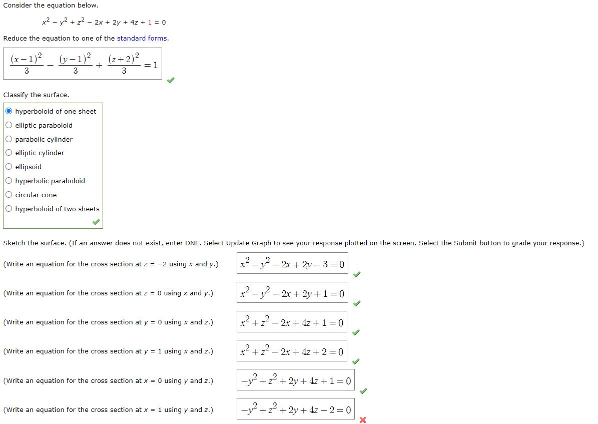 Solved Consider the equation | Chegg.com