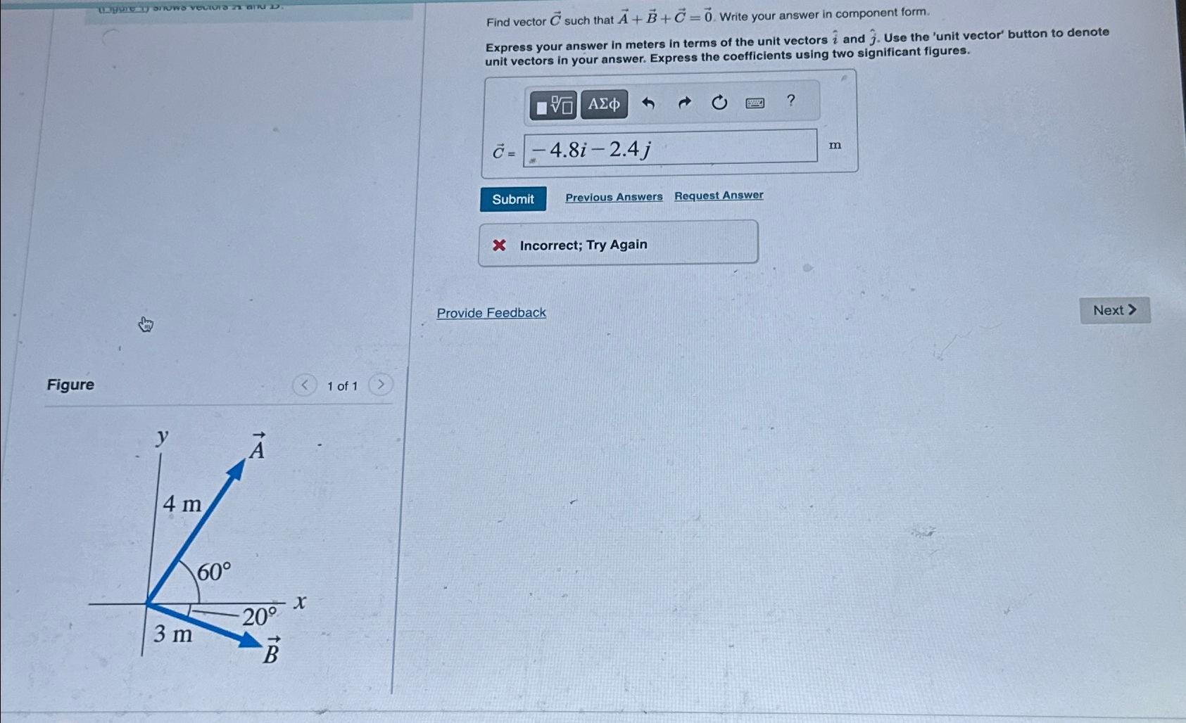 Solved Find vector vec(C) ﻿such that | Chegg.com