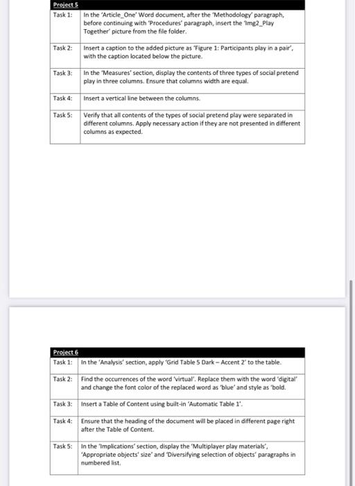 Project 5 Task 1 Task 2 Task 3 Task 4 Task 5 Chegg