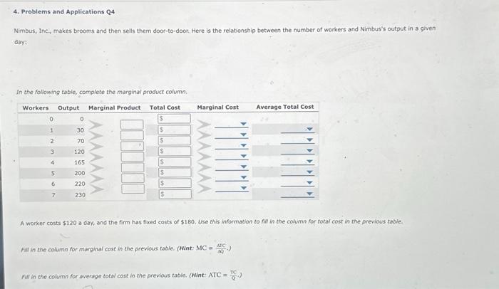 Solved 4. Problems and Applications Q4 Nimbus, Inc, makes | Chegg.com
