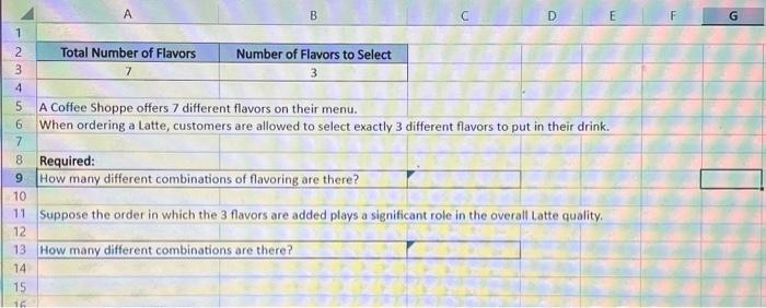 Solved please answer the following by using excel formulas | Chegg.com