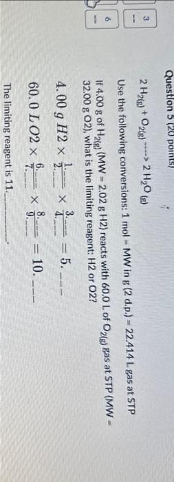 Solved 2CO(g)+O2( g)…2CO2( g) Use the following conversions: | Chegg.com