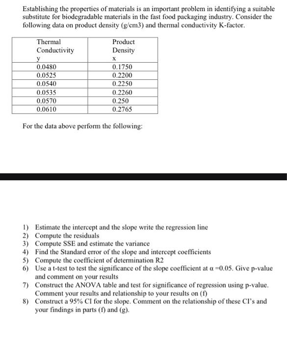 Solved Establishing the properties of materials is an | Chegg.com