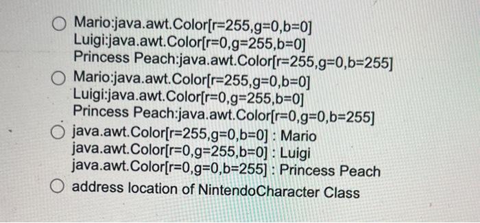 Solved import java.awt.Color; import java.util.ArrayList; | Chegg.com