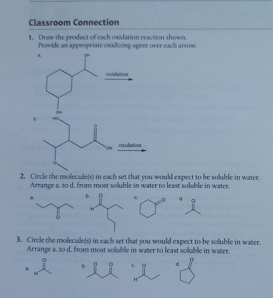 Solved Classroom Connection 1. Draw the product of each | Chegg.com