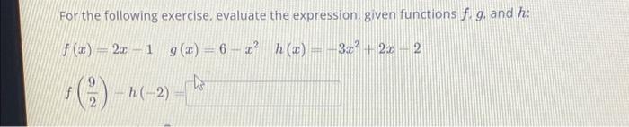 Solved For the following exercise, evaluate the expression, | Chegg.com