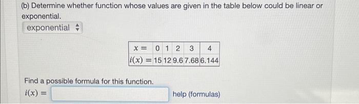 Solved B Determine Whether Function Whose Values Are Given