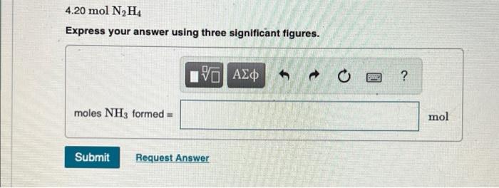 Solved Calculate how many moles of NH3 form when each | Chegg.com