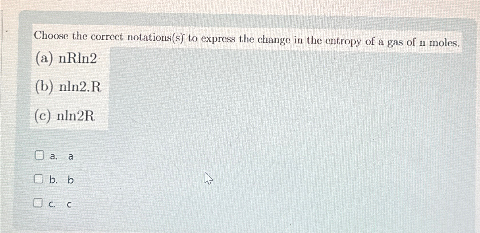 Solved Choose the correct notations(s) ﻿to express the | Chegg.com