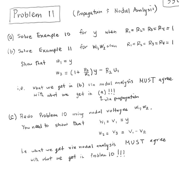 Problem 10(Propagation & Nodal Analysis)(a) ﻿Solve | Chegg.com