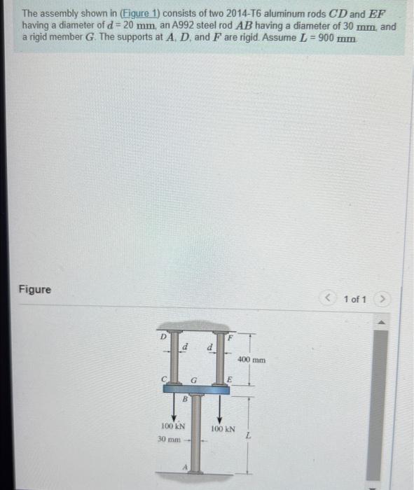 Solved The assembly shown in (Figure 1) consists of two | Chegg.com