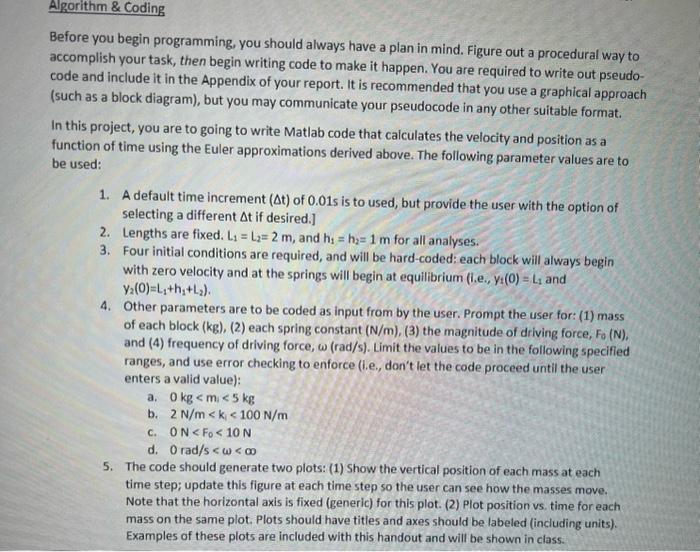 Solved efore you begin programming, you should always have a | Chegg.com