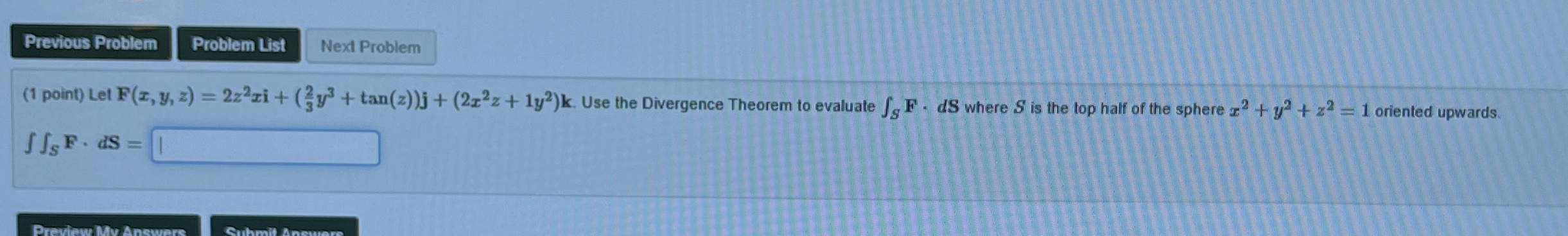 Solved (1 ﻿point) ﻿Let | Chegg.com