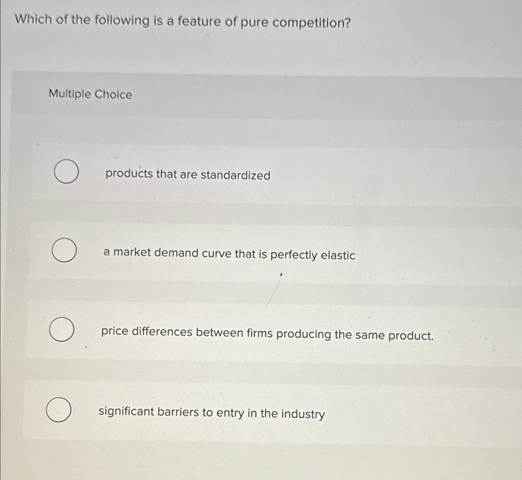 Solved Which of the following is a feature of pure | Chegg.com