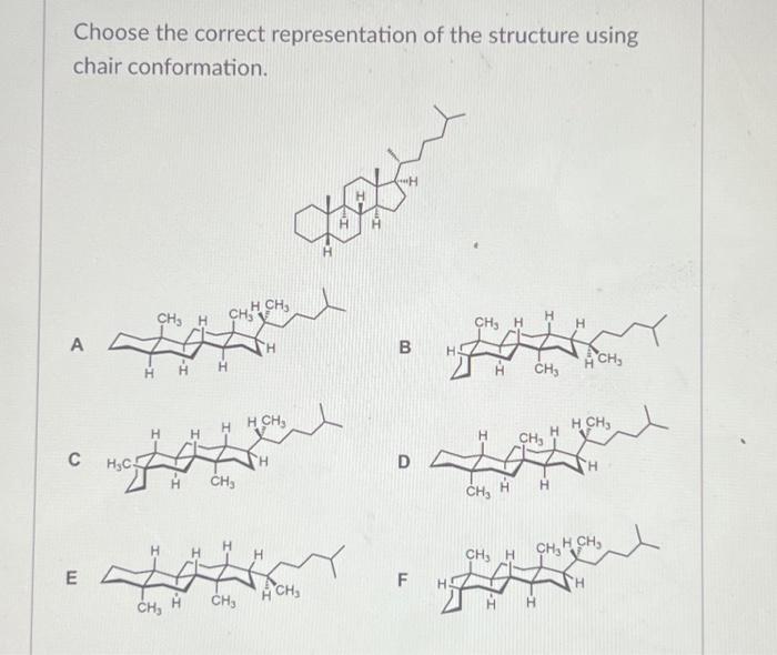 Solved Choose the correct representation of the structure | Chegg.com