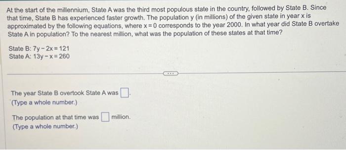 Solved At the start of the millennium, State A was the third | Chegg.com