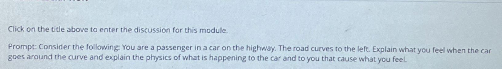 Solved Prompt: Consider the following: You are a passenger | Chegg.com