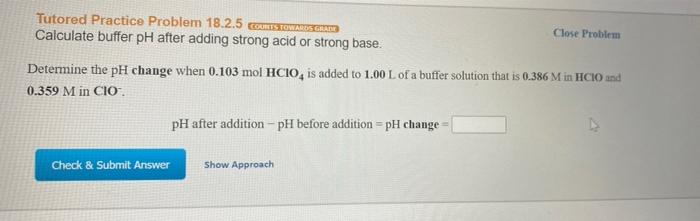 Solved Tutored Practice Problem 18.2.4 cm Use the | Chegg.com