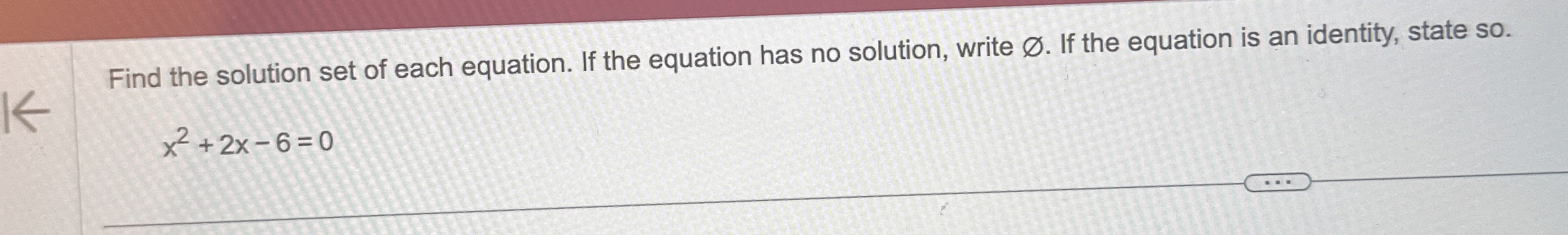 Solved Find the solution set of each equation. If the | Chegg.com