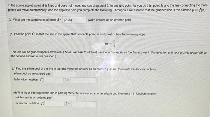 Solved In the above applet, point A is fixed and does not | Chegg.com