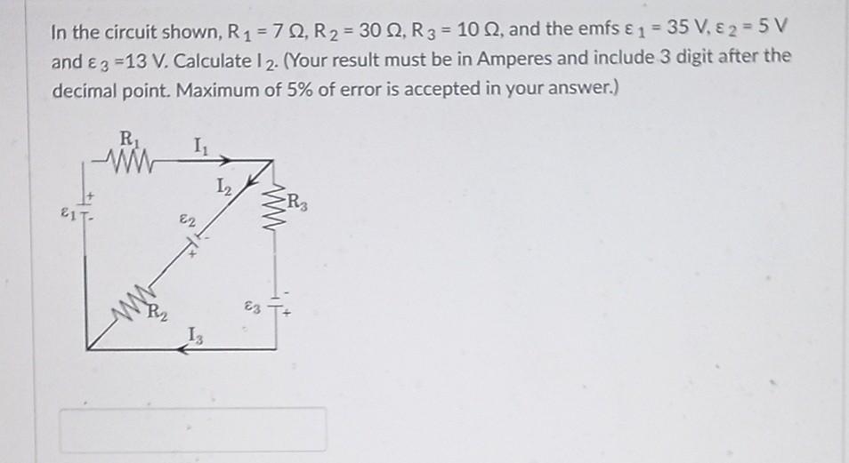 Solved In the circuit shown, R1=7Ω,R2=30Ω,R3=10Ω, and the | Chegg.com